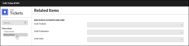 Edit Ticket Overlay