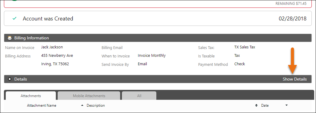 Overview of Client Accounts