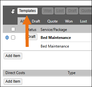 Use an Estimate Template to Create an Estimate
