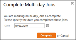 Complete a Multi-Day Job