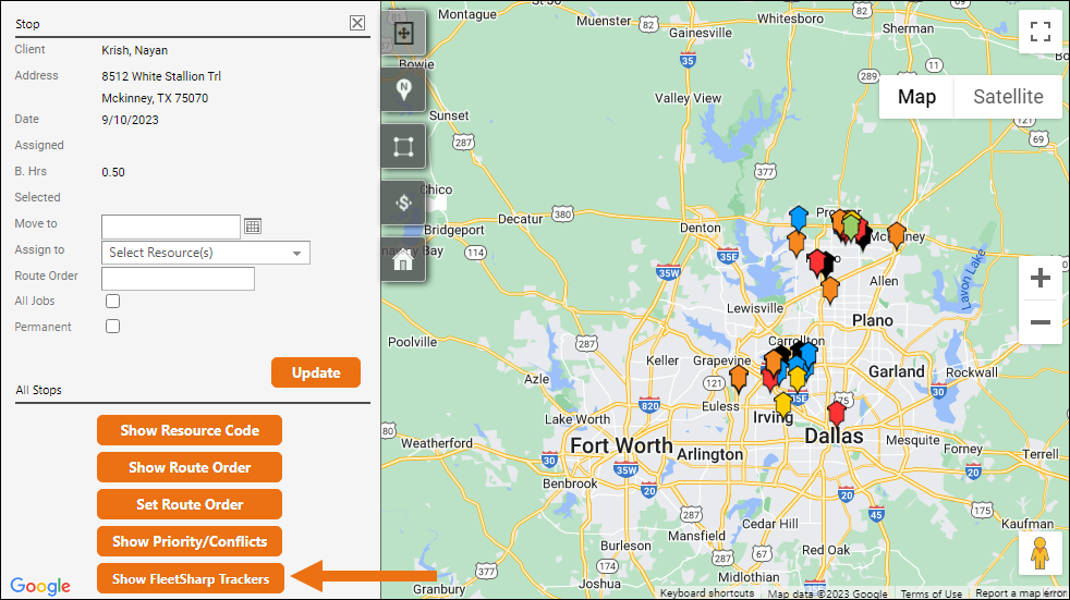 Using FleetSharp on the Dispatch Board