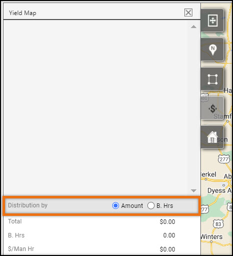 Dispatch Board Map Console - Yield Map Tab
