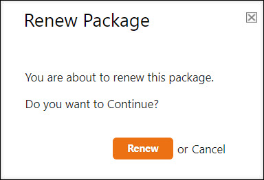 Renew Master Packages