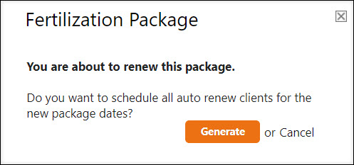 Renew Master Packages