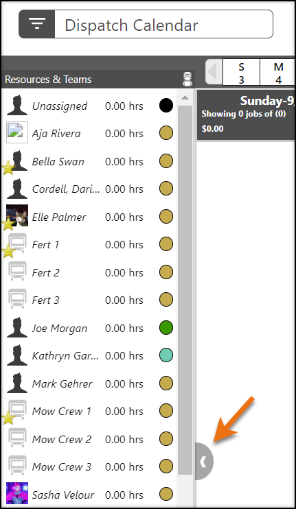 Overview of the Dispatch Calendar