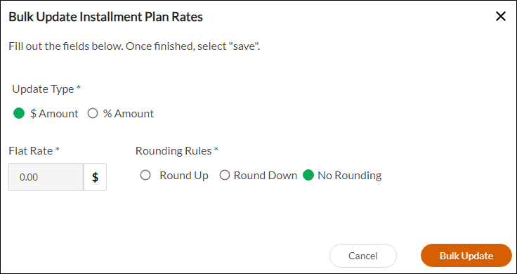 Create a Bulk Price Update - Contracts and Installment Plans