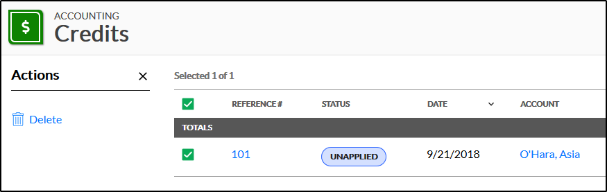 V3 Credits Screen – Overview