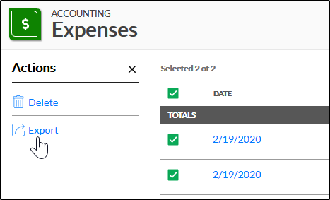 V3 Expenses Screen - Find and Report Expenses