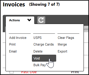 Void Invoices