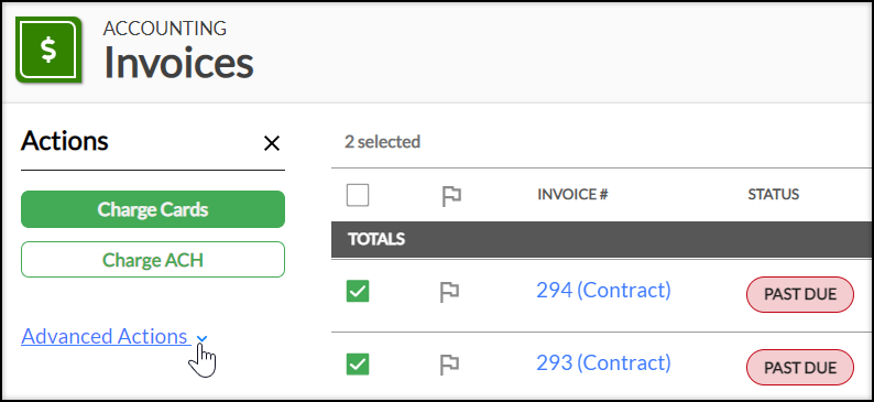 V3 Invoice List Screen - Bulk Add Other Charges