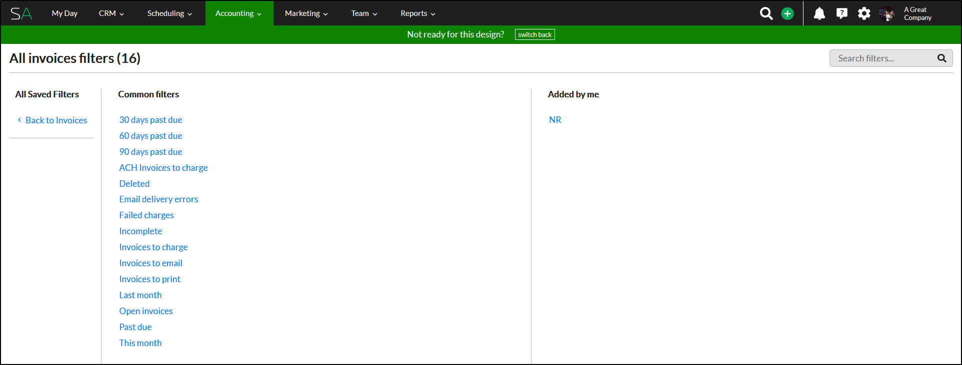 V3 Invoice List Screen - Overview