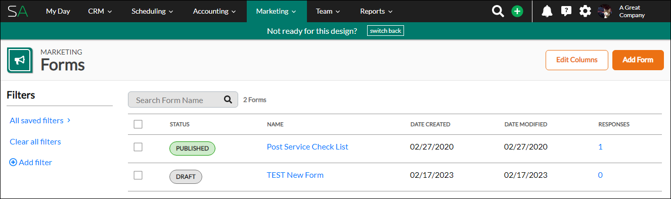 V3: Get Started with Forms
