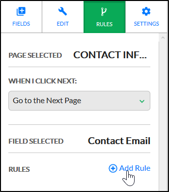 V3: Set Rules for a Form