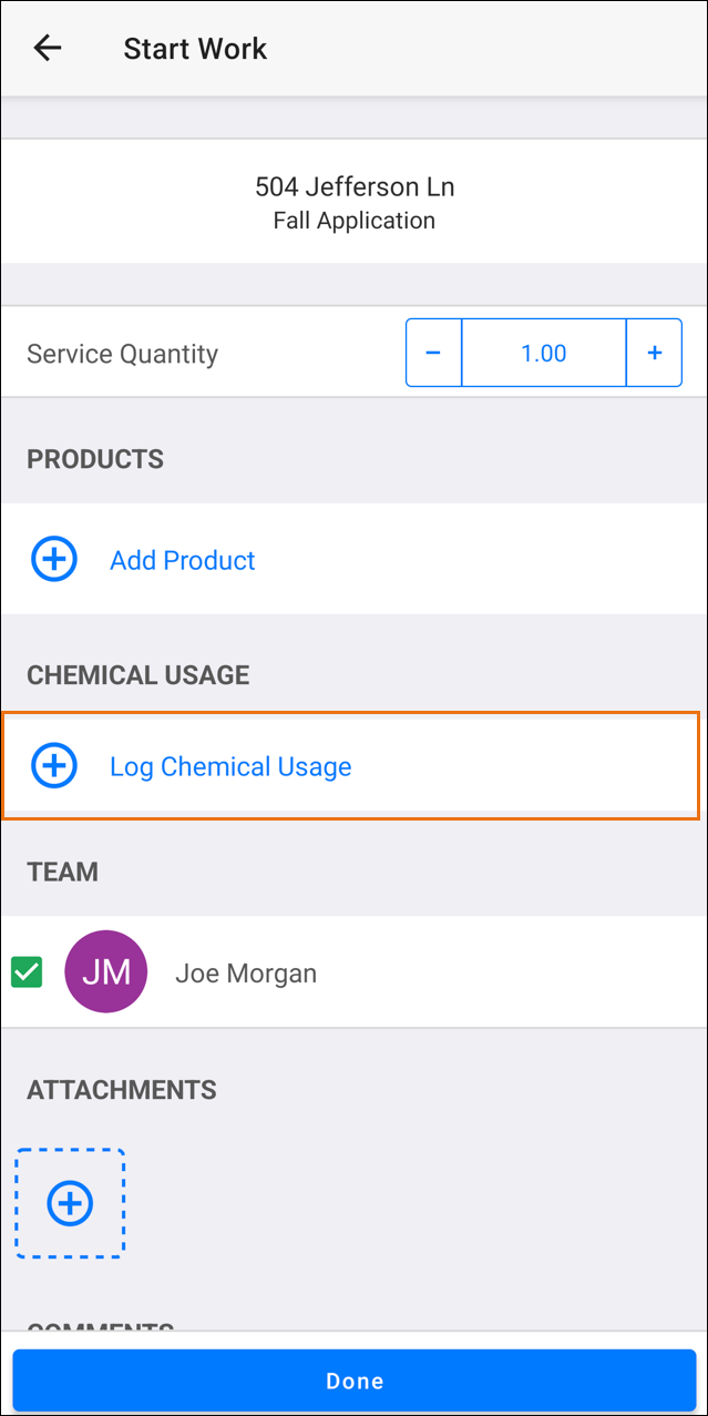 Team App - Chemical Tracking