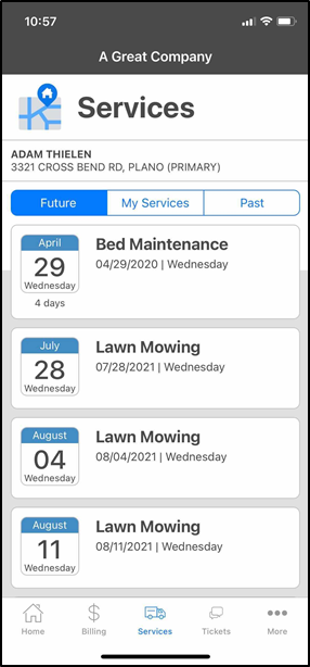 The SA Manage Service App