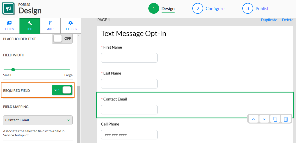Create and Send a New SA (V3) Text Messaging Consent Form