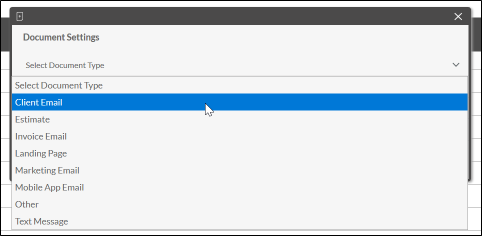 Create Estimate Emails